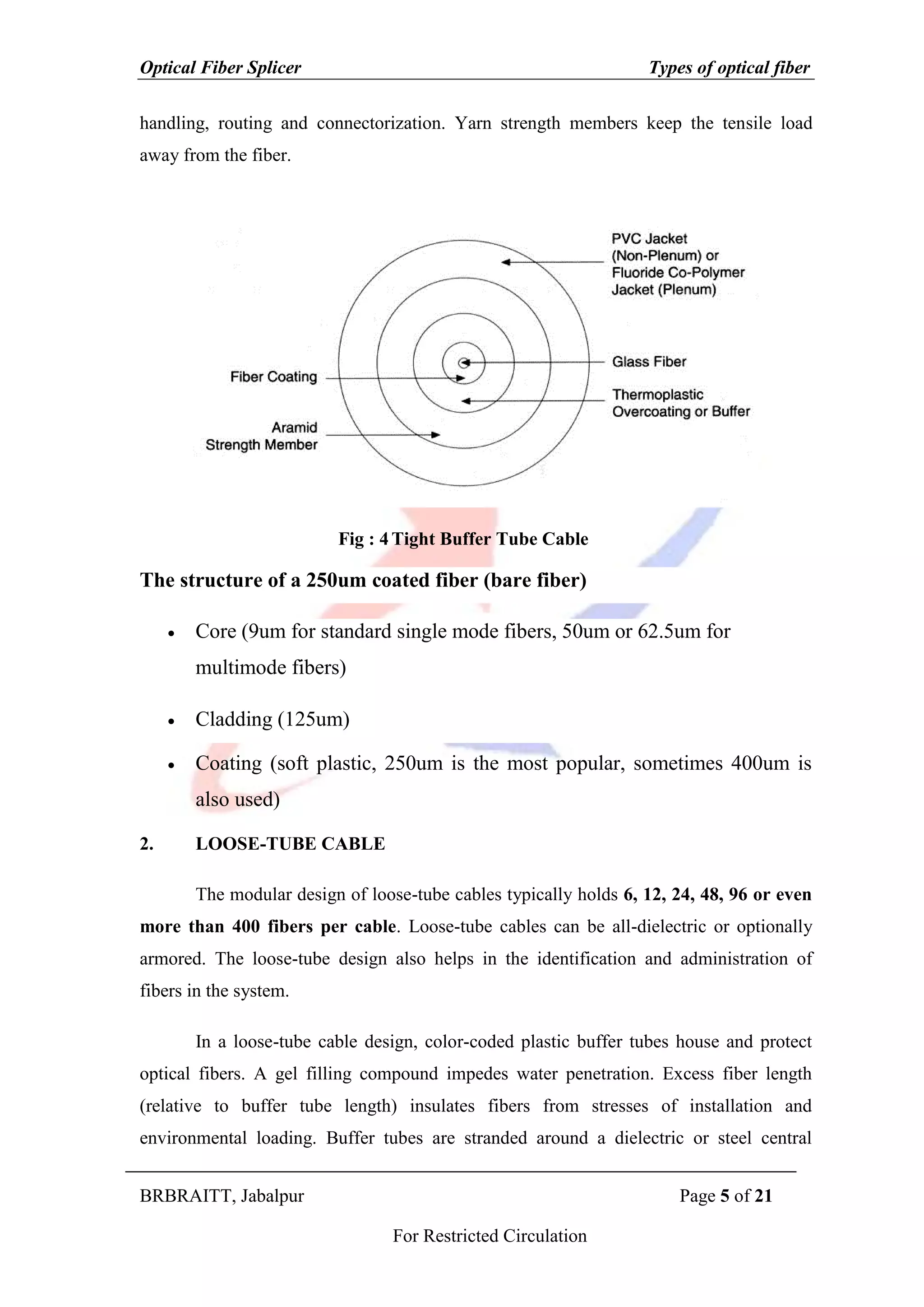 Types of optical fiber | PDF