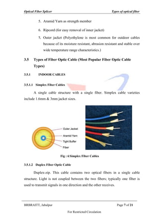Types of optical fiber | PDF