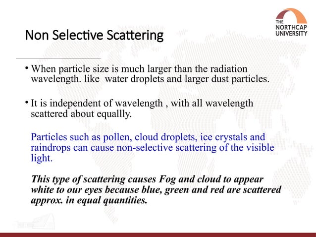 Atmospheric Scattering in remote Sensing | PPTX Atmospheric Scattering in remote Sensing | PPTX