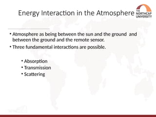 Atmospheric Scattering in remote Sensing | PPTX