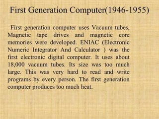 L-4 BCE Generations of Computers final.ppt