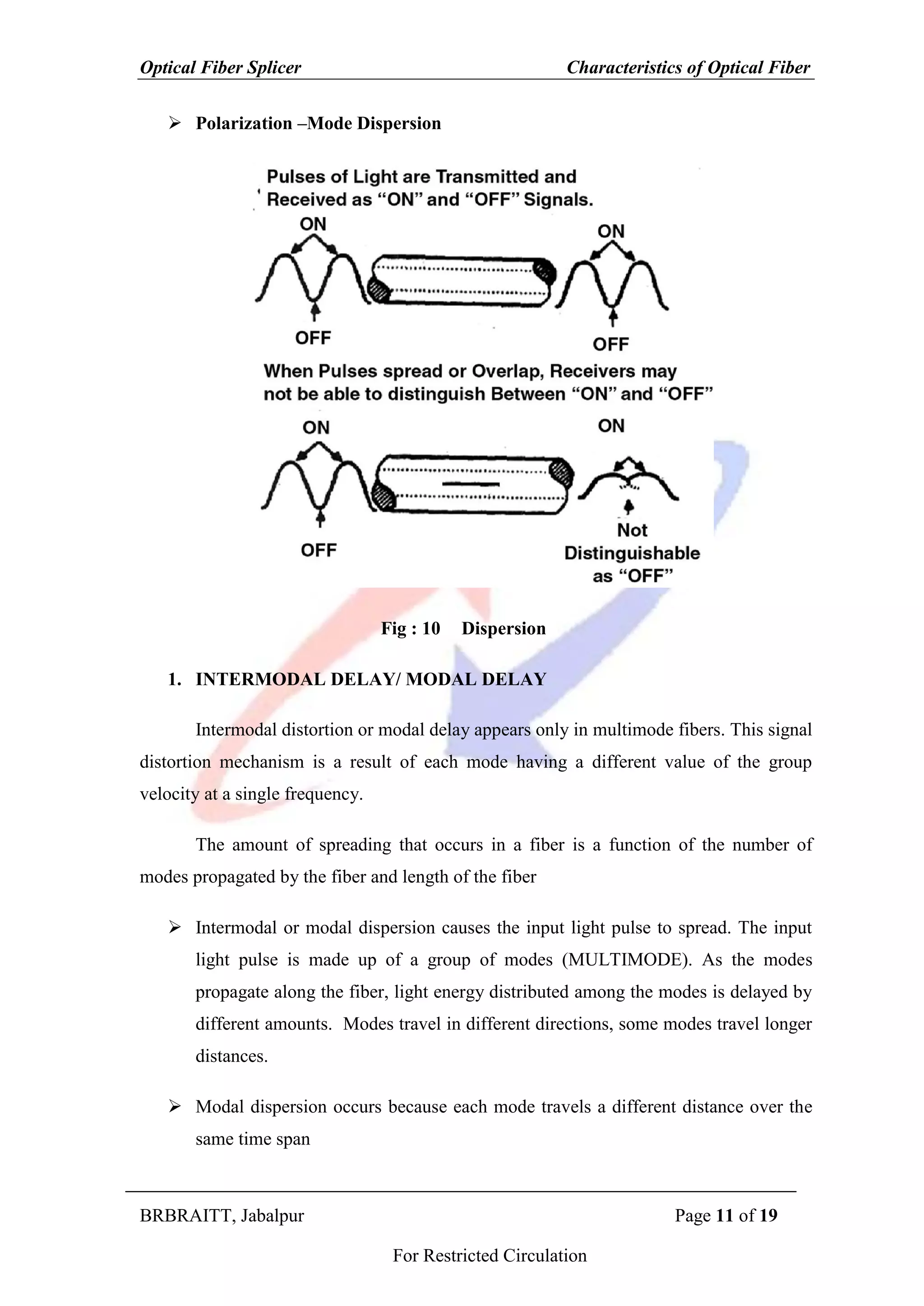 Characteristics of optical fiber cable | PDF