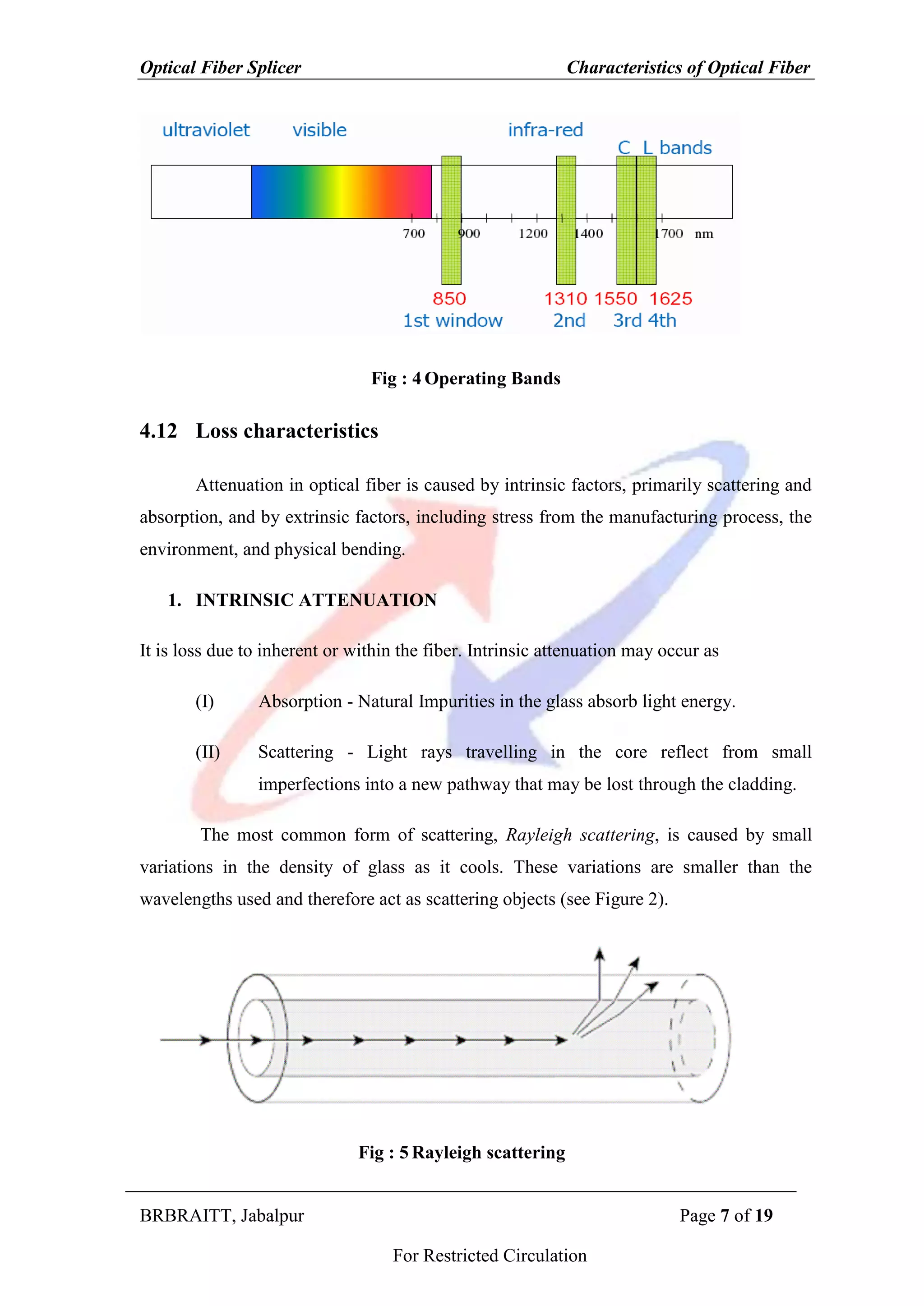 Characteristics of optical fiber cable | PDF