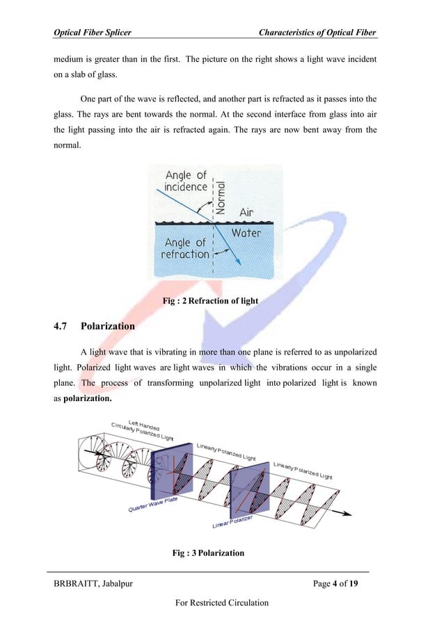 Characteristics of optical fiber cable | PDF | Computer Networking ...