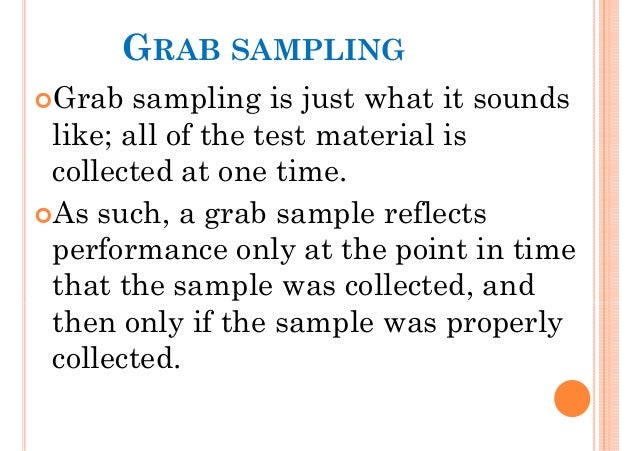 L 4 characterization of industrial waste and sampling