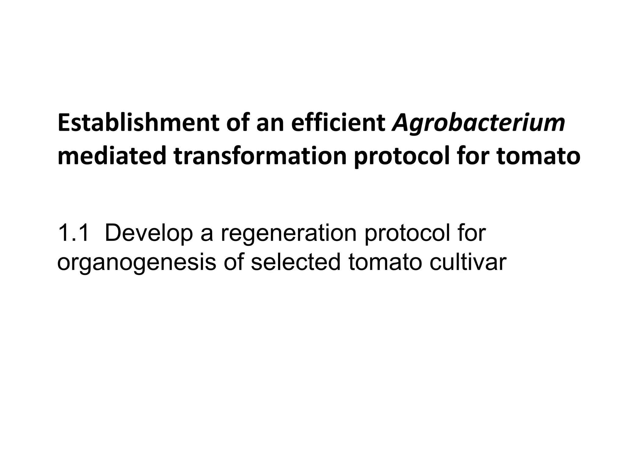 Biotechnological Approaches In Crop Improvement | PPTX