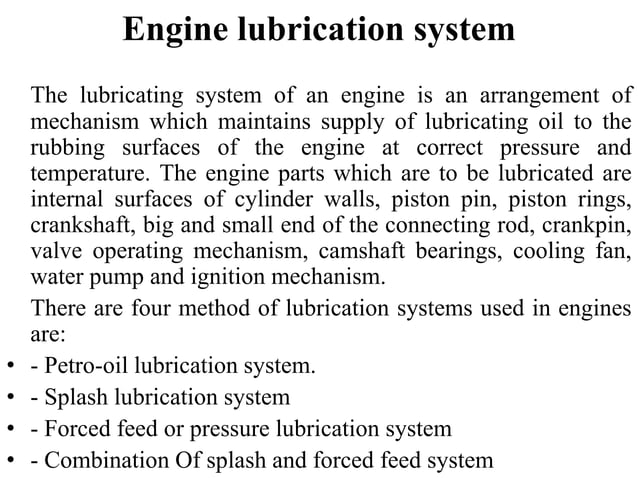 L -4 Lubrication system.pptx | Chemistry | Science