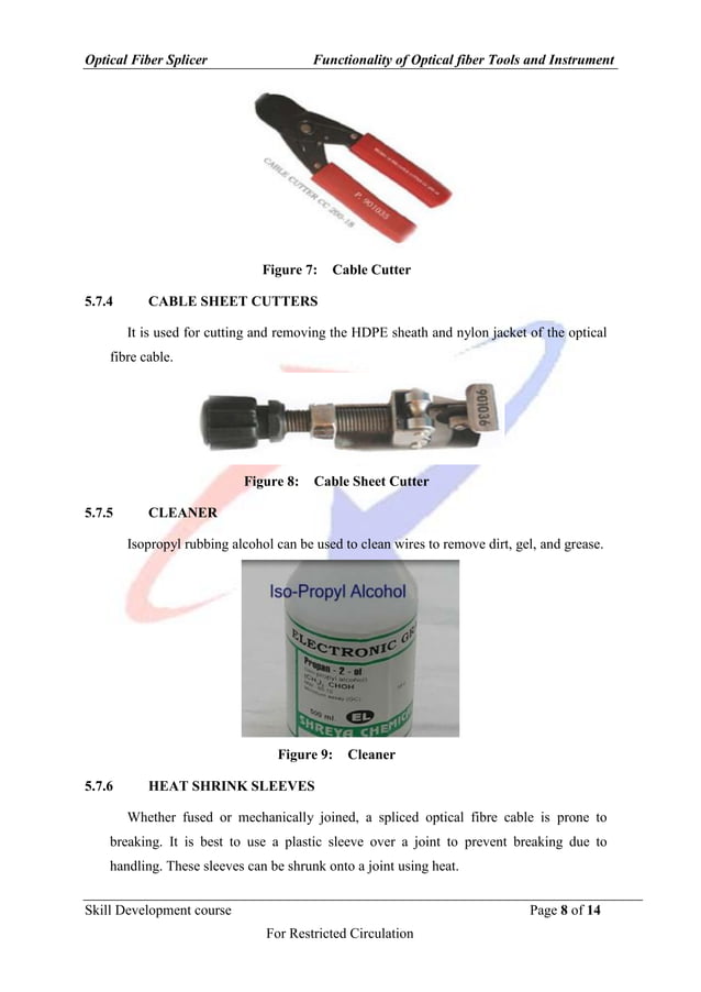 Functionality of optical fiber tools and instrument | PDF | Shaving ...