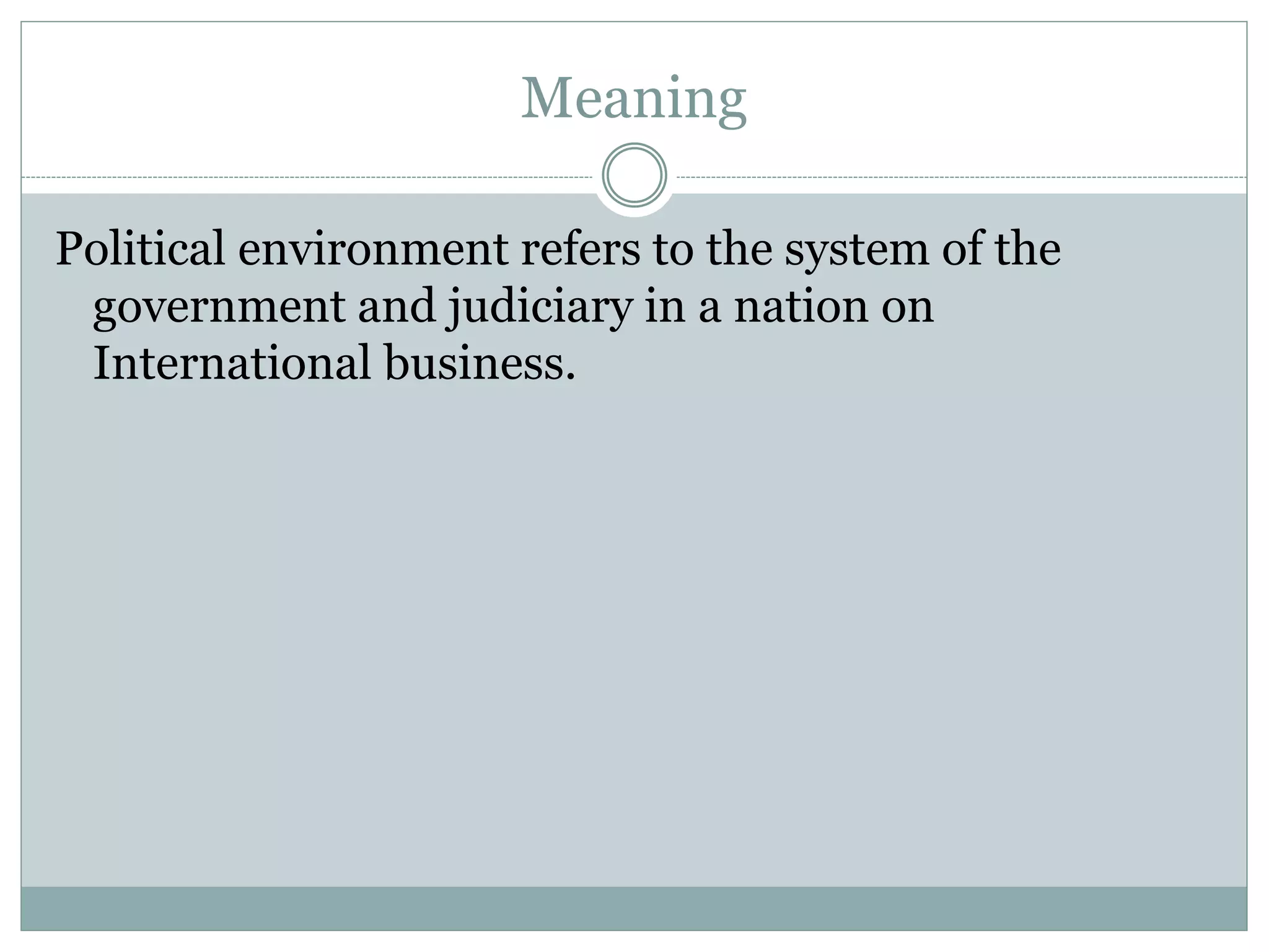 L 5 political environment | PPTX