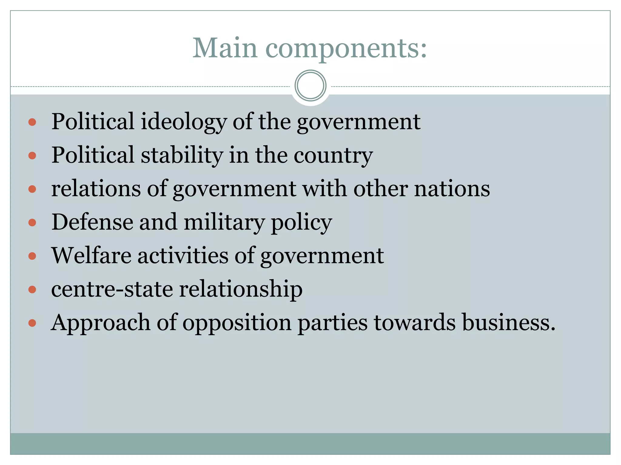 L 5 political environment | PPTX