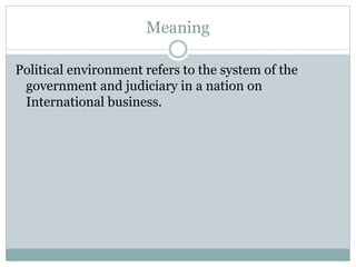 L 5 political environment | PPTX