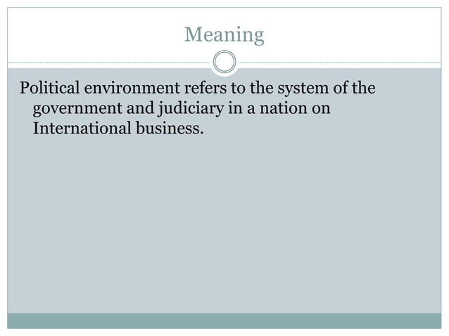 L 5 political environment | PPTX
