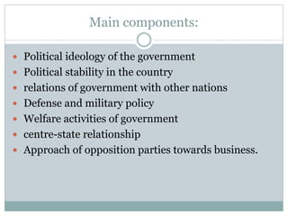 L 5 political environment | PPTX