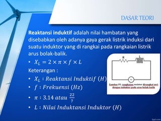 LAPORAN PRAKTIKUM "RANGKAIAN RL dan RC" | PPTX