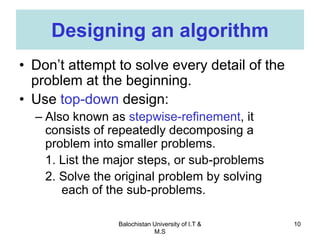 Algorithm | PPT | Programming Languages | Computing