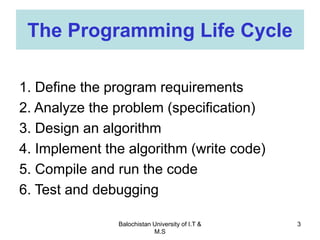 Algorithm | PPT | Programming Languages | Computing