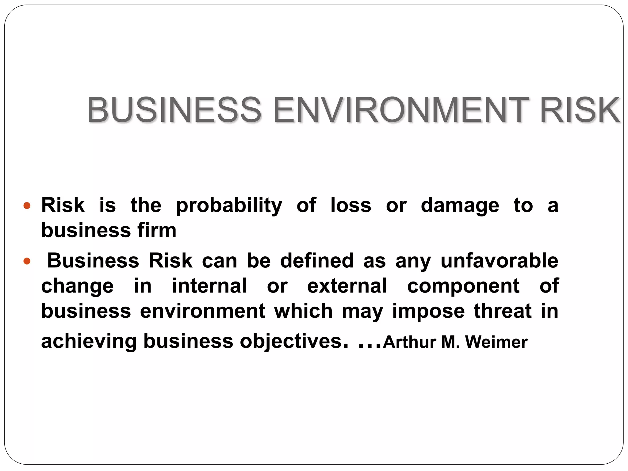 L 6 business risk | PPTX
