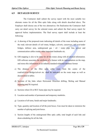 Planning and route survey | PDF