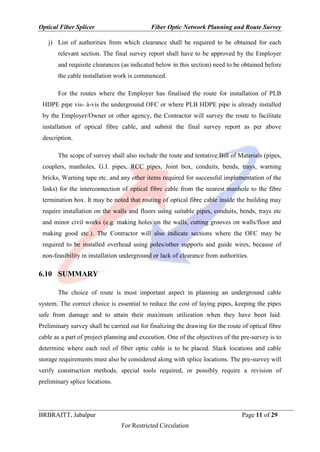 Planning and route survey | PDF