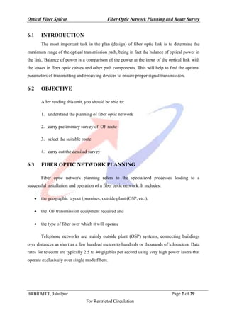 Planning and route survey | PDF