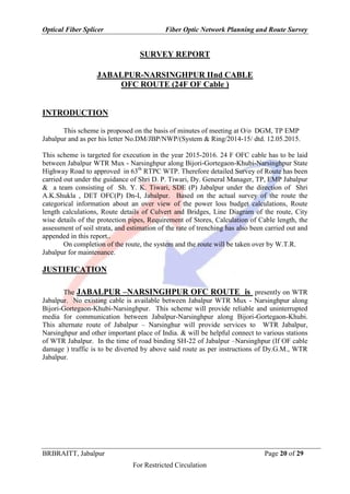 Planning and route survey | PDF