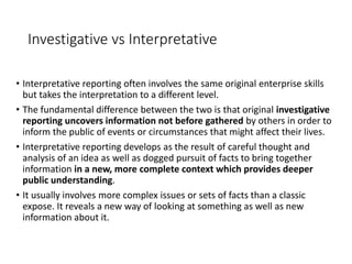 Types of reporting ppt used to gain information | PPT