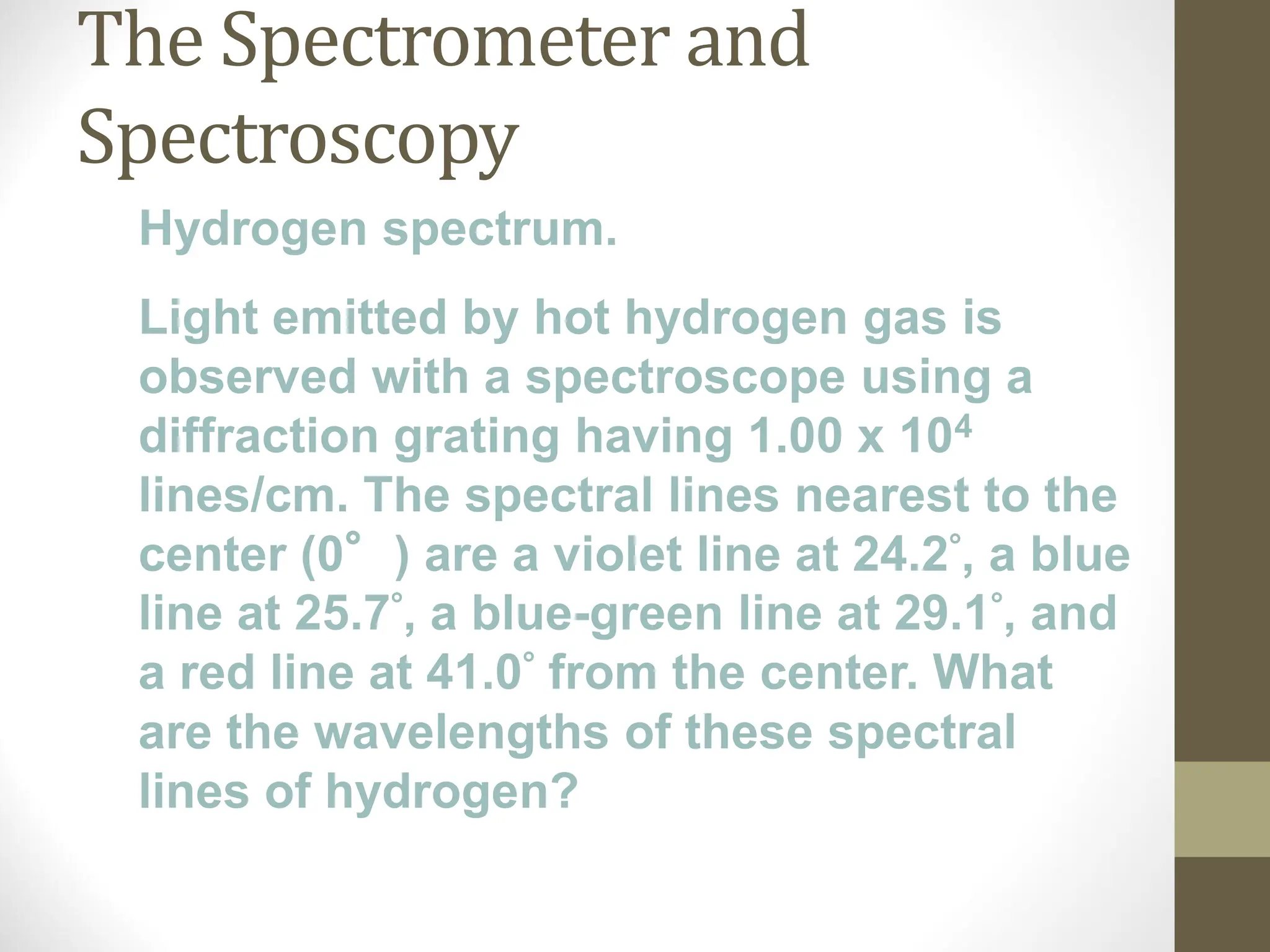 Diffraction-grating experiment ppt with full detail | PDF