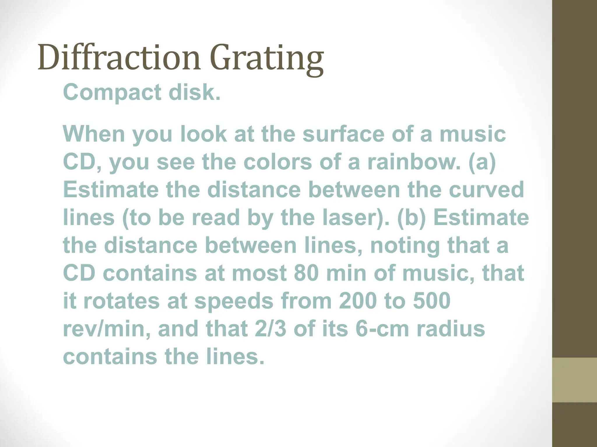 Diffraction-grating experiment ppt with full detail | PDF