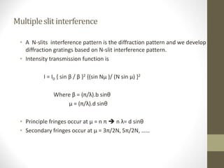 Diffraction-grating experiment ppt with full detail | PDF