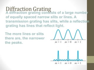 Diffraction-grating experiment ppt with full detail | PDF
