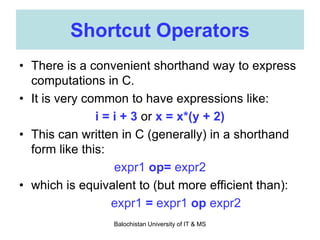 Arithmetic Operator in C | PPT