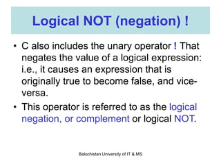 Arithmetic Operator in C | PPT
