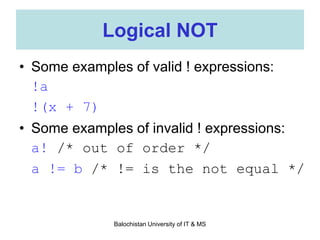 Arithmetic Operator in C | PPT