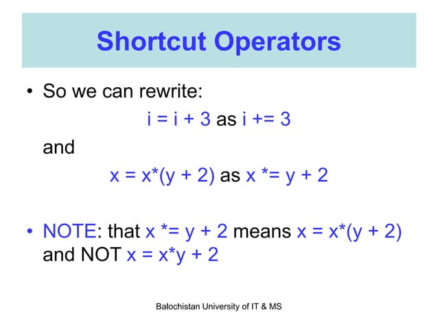 Arithmetic Operator in C | PPT