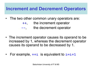 Arithmetic Operator in C | PPT