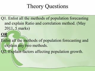 L 7 population forecasting | PDF | Science