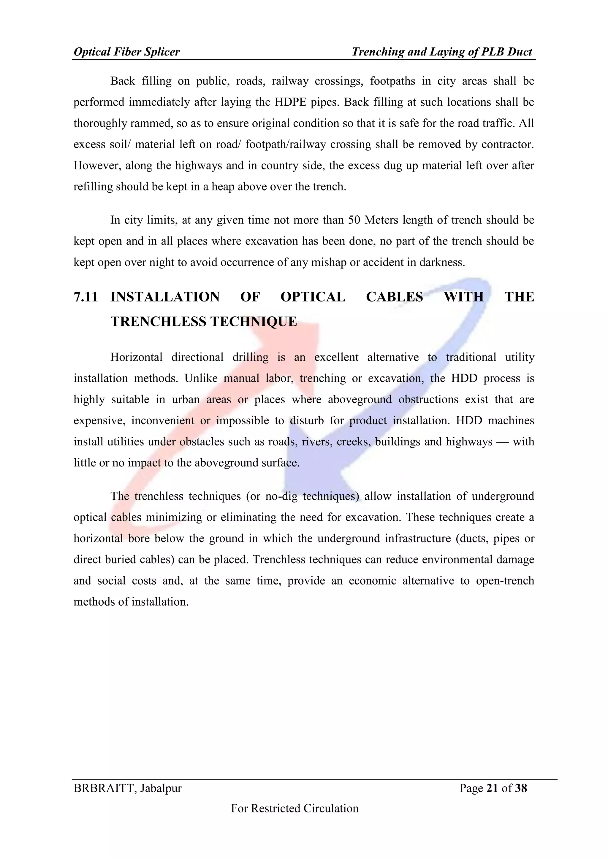 OFC Trenching | PDF