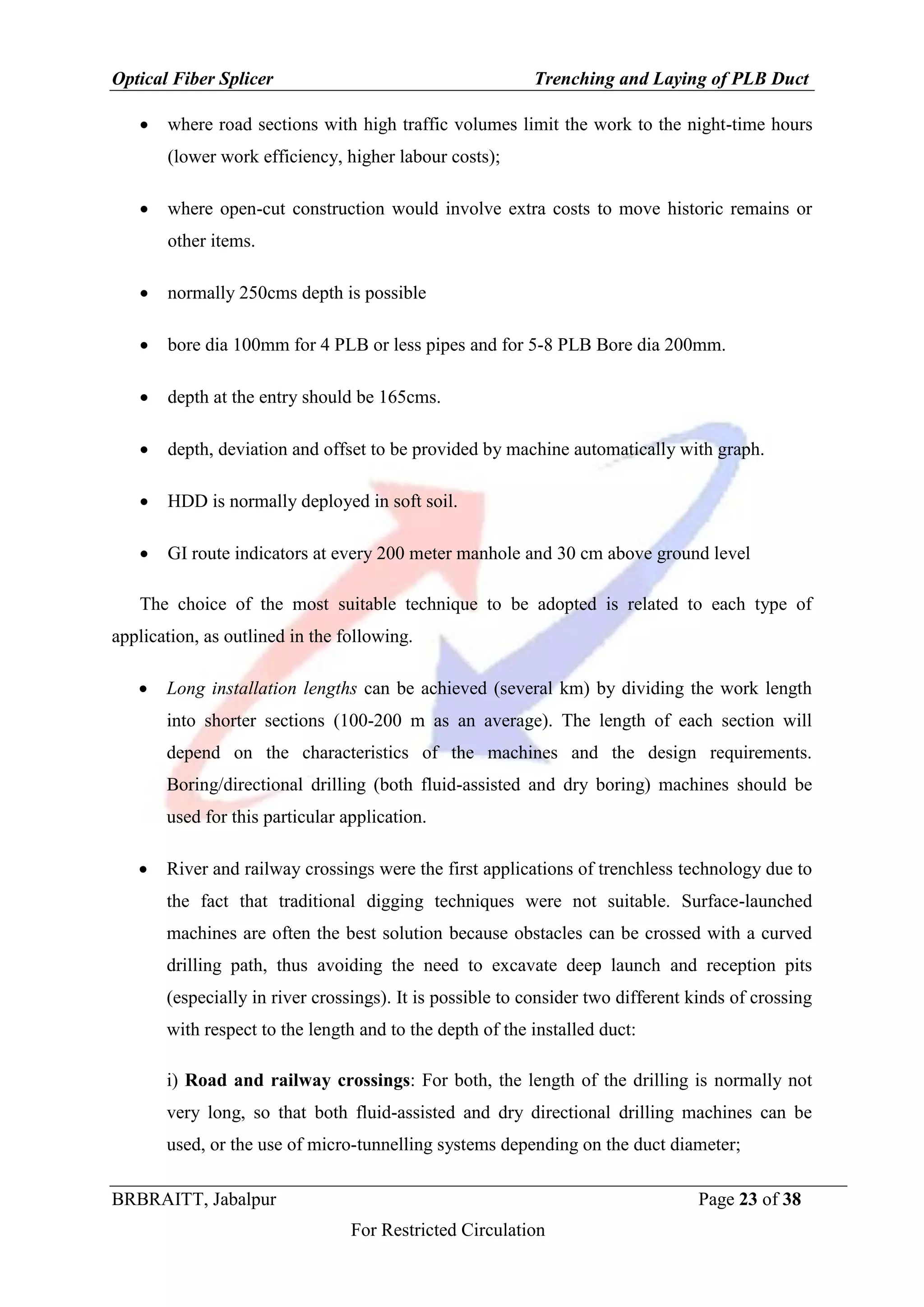 OFC Trenching | PDF