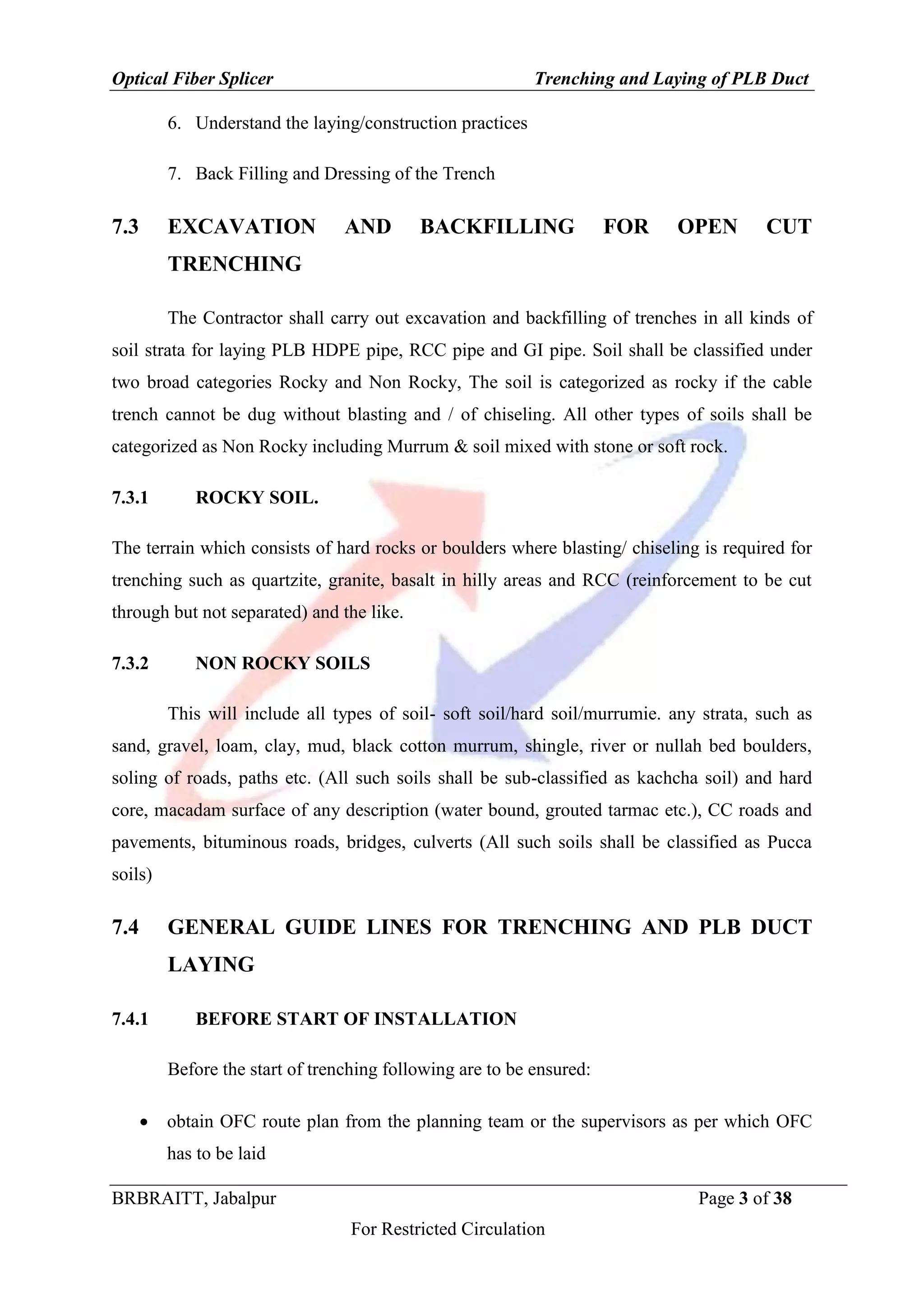 OFC Trenching | PDF