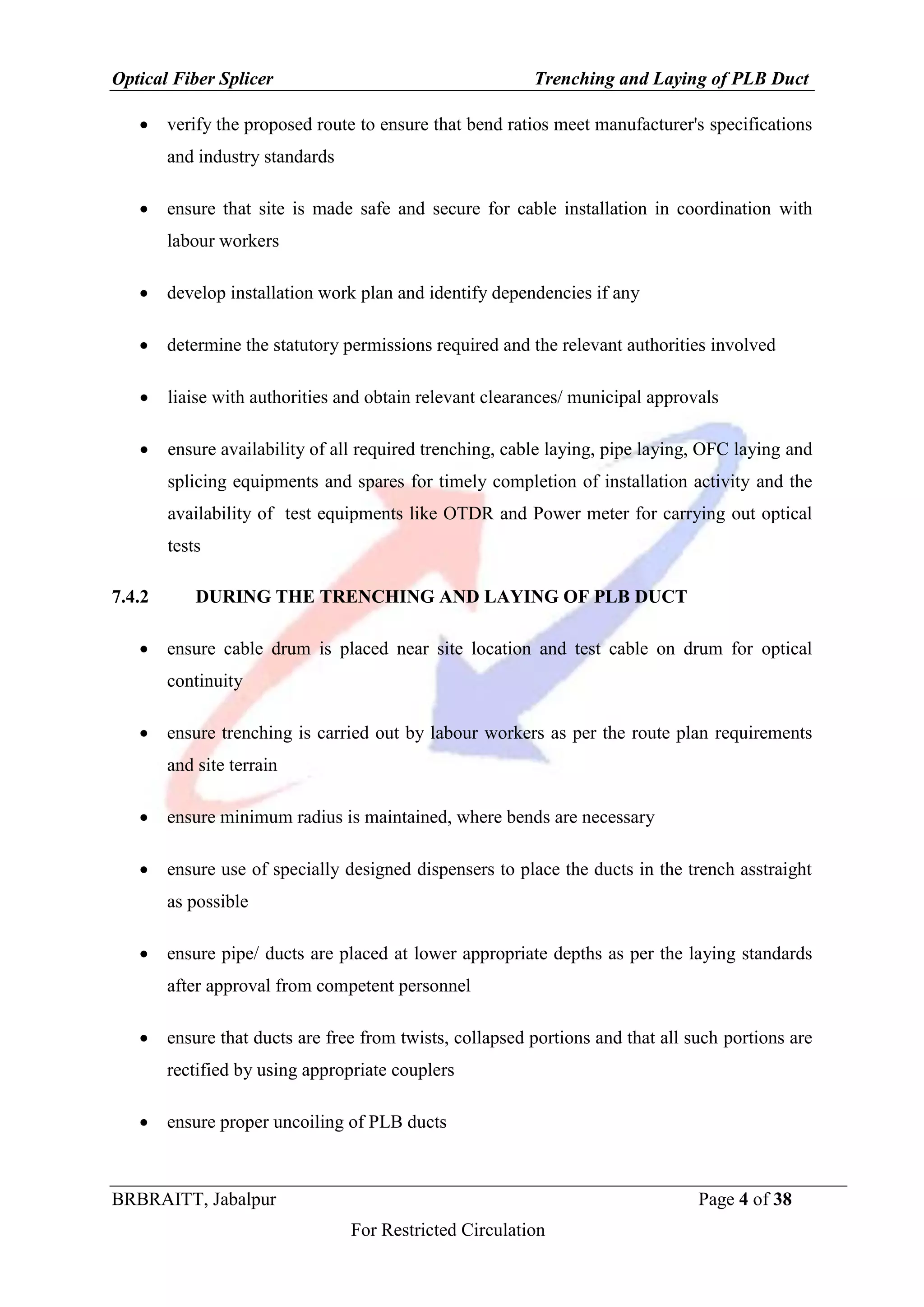 OFC Trenching | PDF