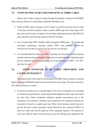 OFC Trenching | PDF