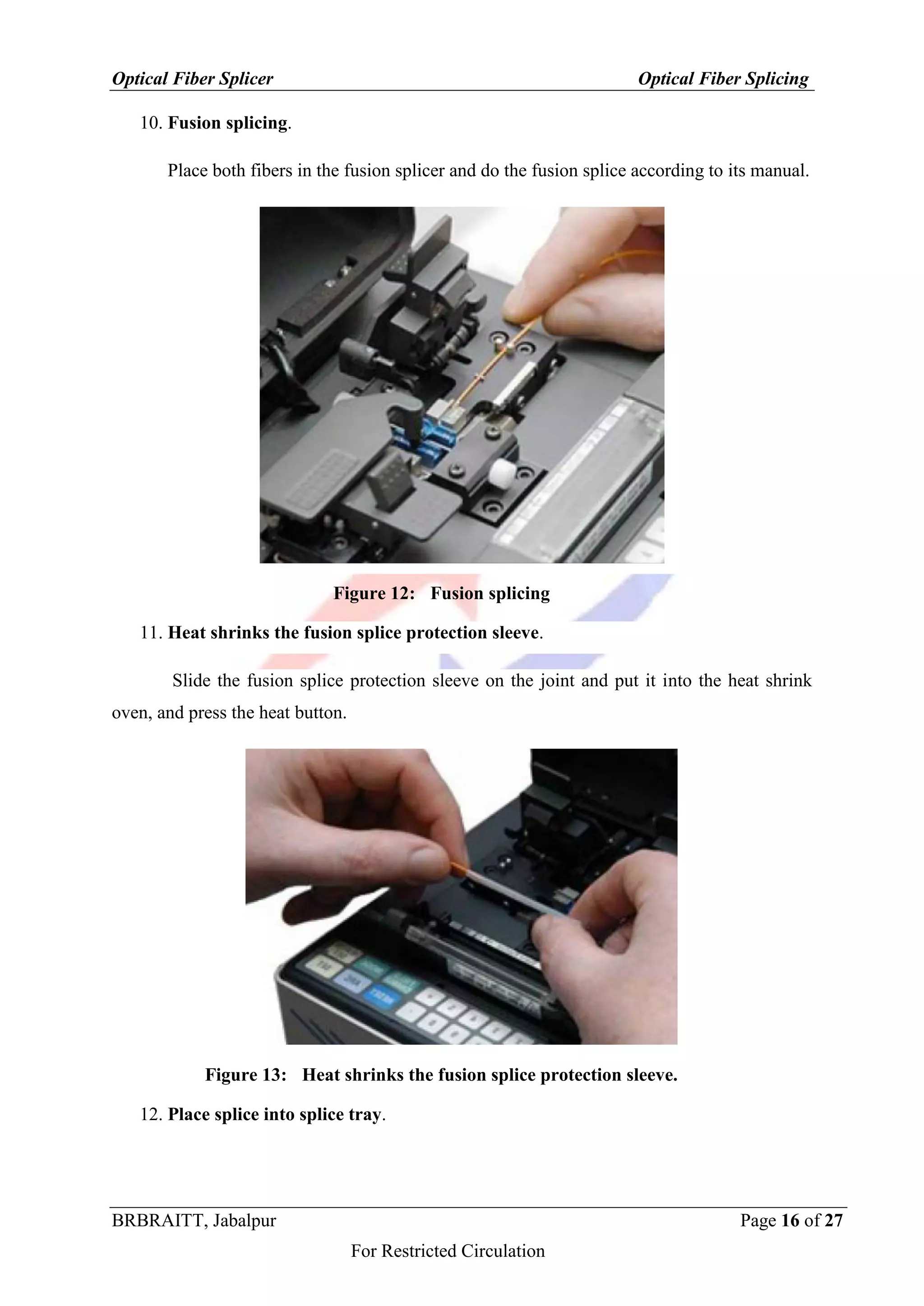 Splicing of optical fiber | PDF