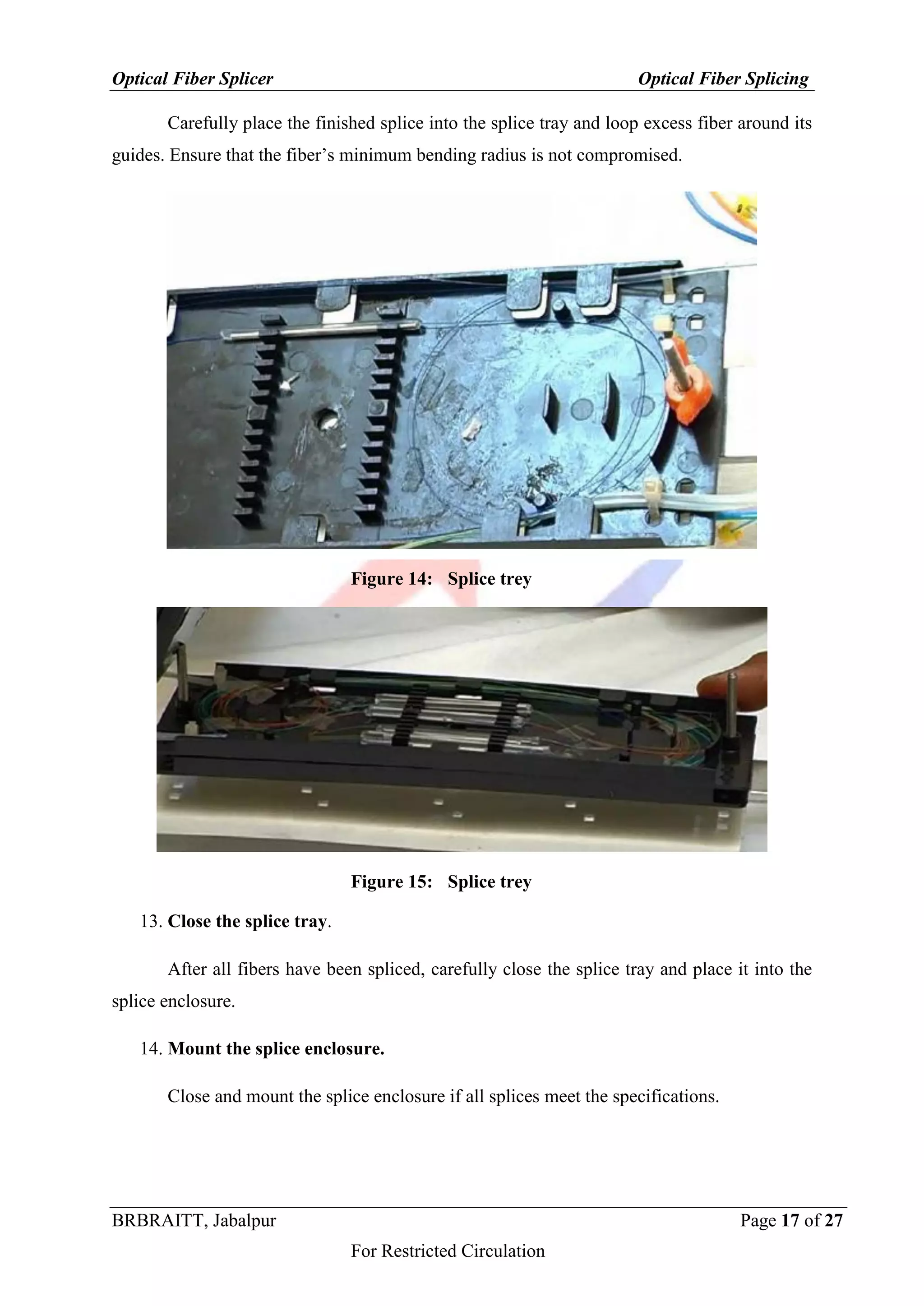Splicing of optical fiber | PDF