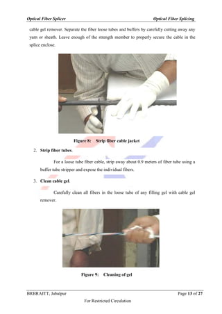 Splicing of optical fiber | PDF