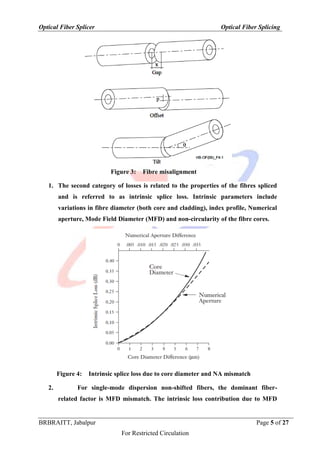 Splicing of optical fiber | PDF