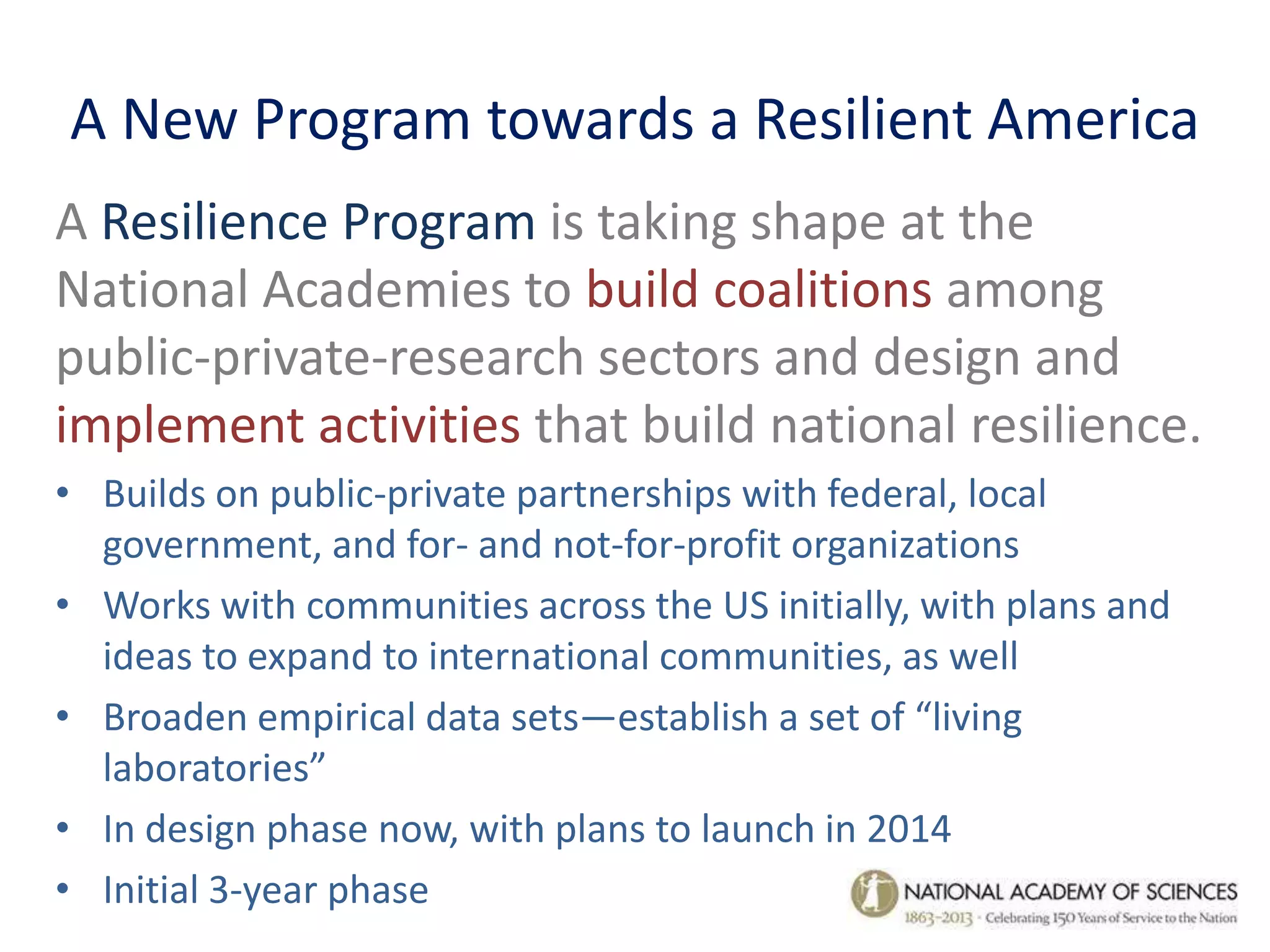 Lauren Alexander Augustine - Disaster Resilience A National Imperative ... Lauren Alexander Augustine - Disaster Resilience A National Imperative ...