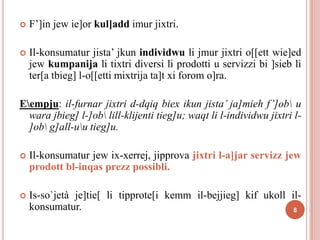 L edukazzjoni tal-konsumatur | PPT