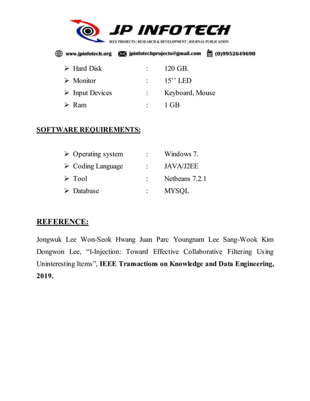L Injection Toward Effective Collaborativefiltering Using