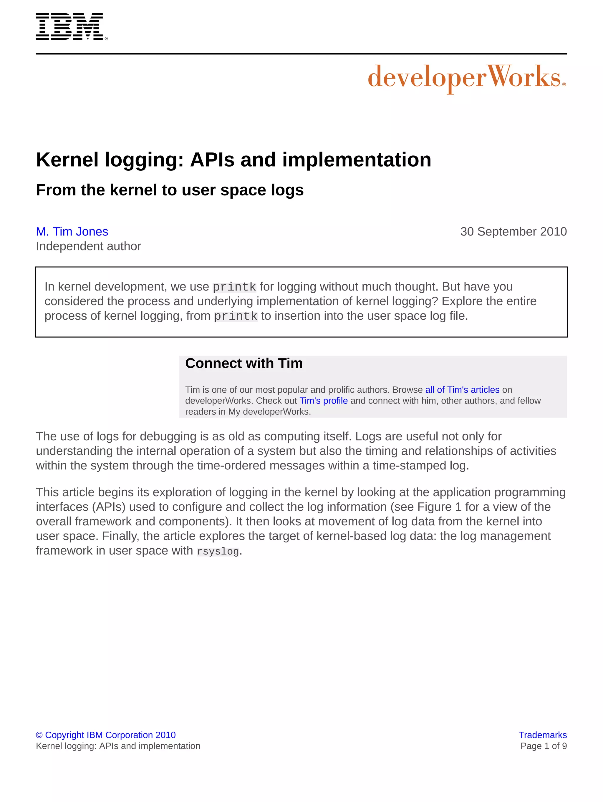 L kernel-logging-apis-pdf | PDF