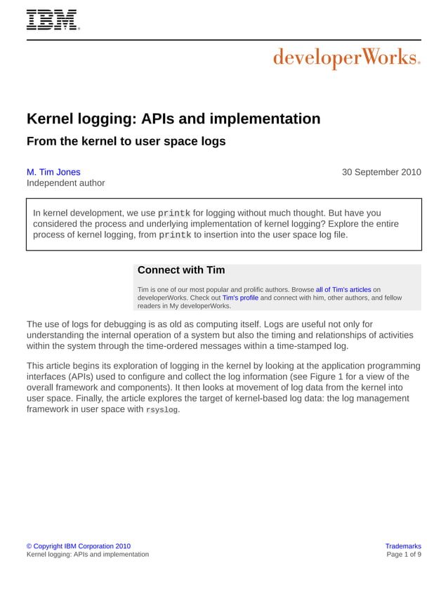 L kernel-logging-apis-pdf | PDF